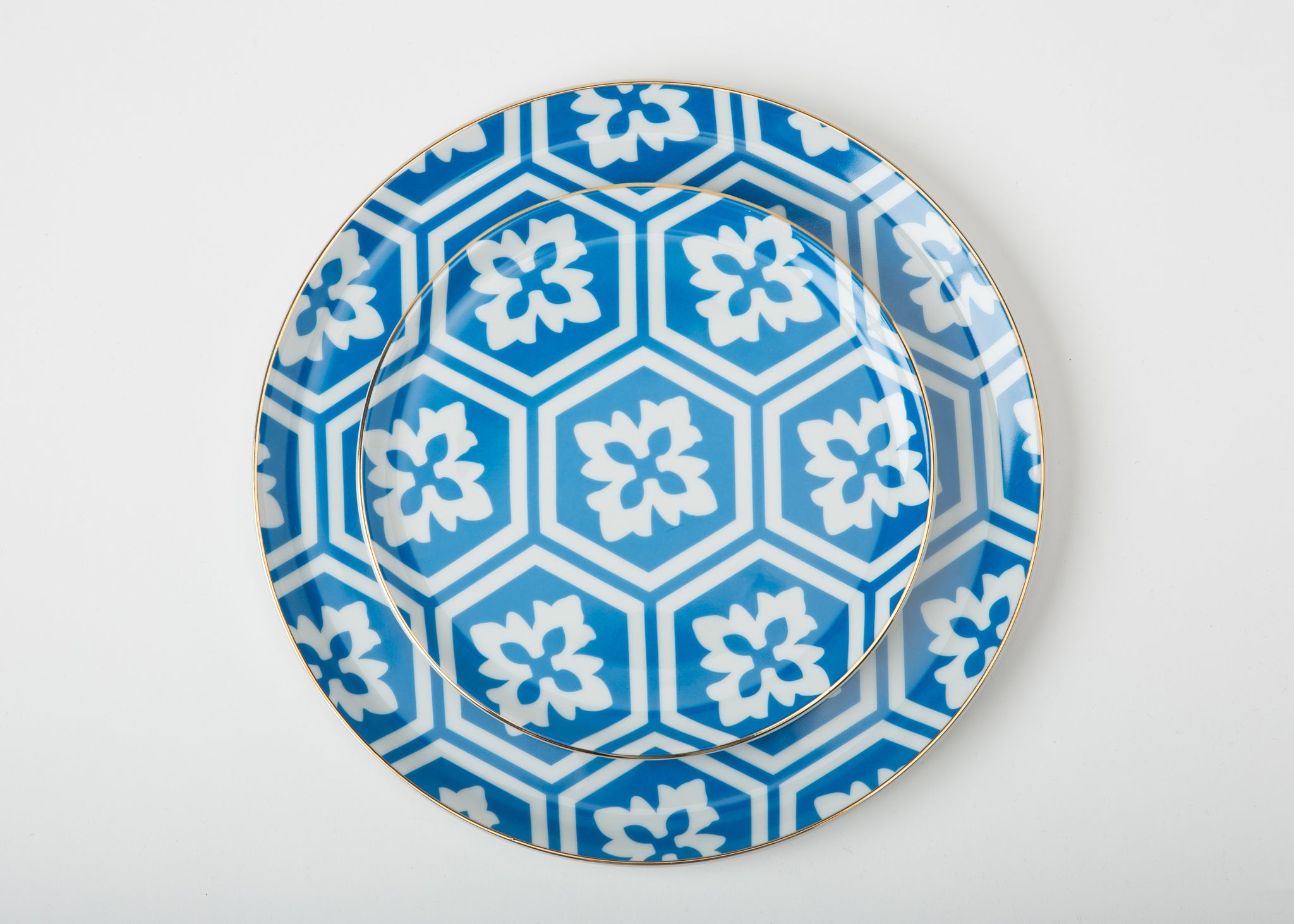 MOROCCO Blue Dessert and Dinner Plate